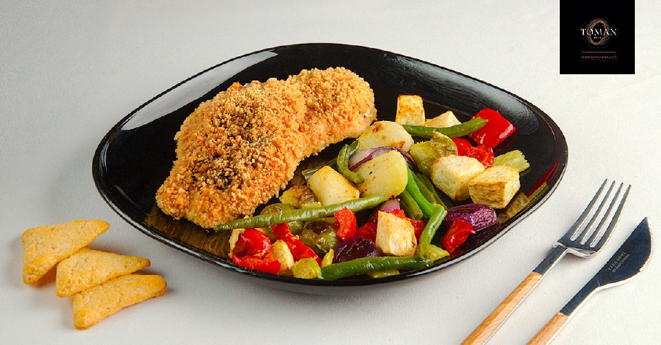 Pui pane cu legume la cuptor | Toman Diet România